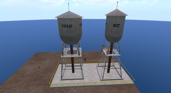 Second Life Marketplace Water Towers Boxed